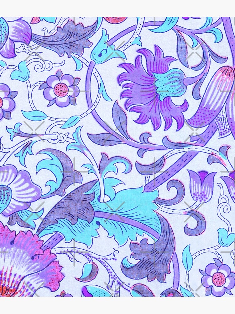 "Violet Azure Purple Lodden Pattern by William Morris" Poster for Sale ...
