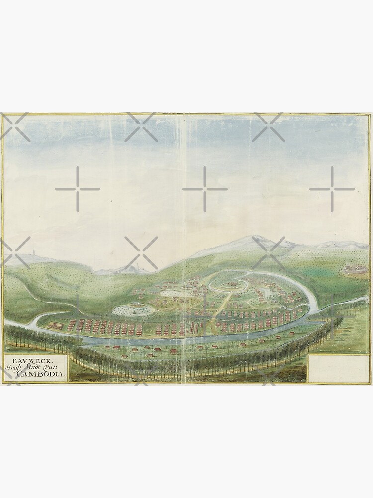 "Eauweck or Longvek, former Royal capital of Cambodia, 1665" Art Print ...