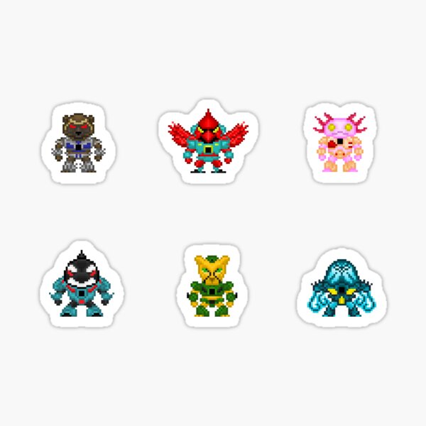 "Pixel Battle Beasts Sticker Custom Series Set V (Gluttonous Wolverine ...