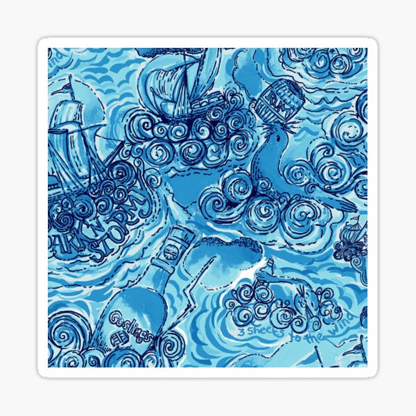 "dark stormy wave" Sticker by catherinebinson | Redbubble