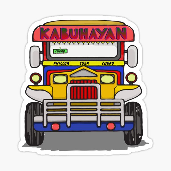 "jeepney" Sticker for Sale by RandomThingsGuy | Redbubble