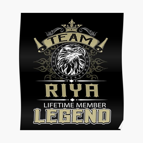 Póster «Camiseta con el nombre de Riya - Camiseta con el artículo de ...