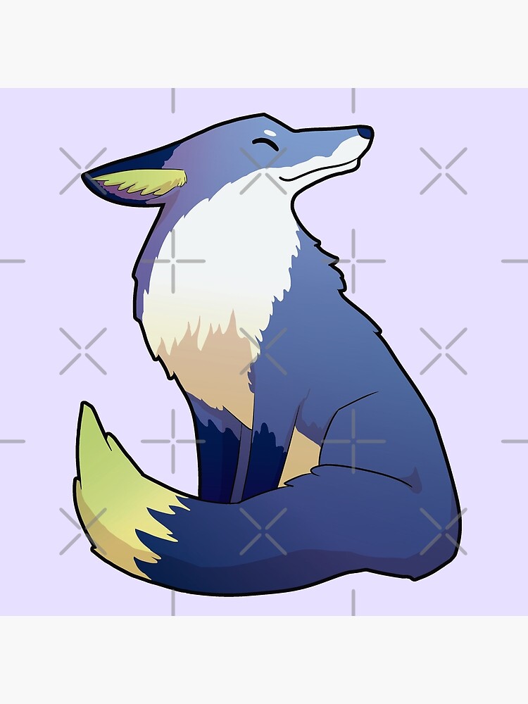 "Blueberry Fox" Poster for Sale by sketchin-hannah | Redbubble