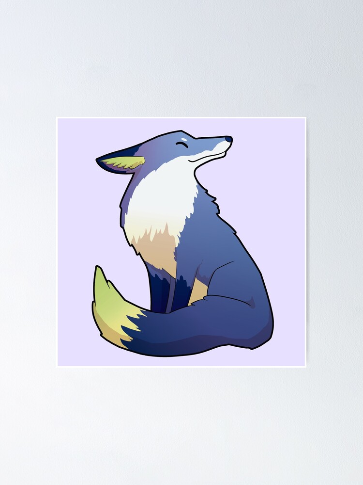 "Blueberry Fox" Poster for Sale by sketchin-hannah | Redbubble