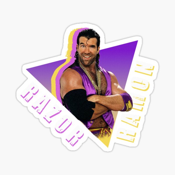 "Razor Ramon Retro Design" Sticker by ZamoraDesignCo | Redbubble