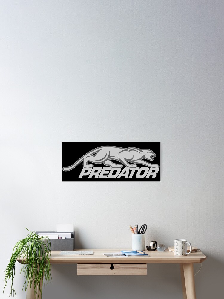 "PREDATOR CUES GRAY LOGO" Poster by diego75bcn | Redbubble