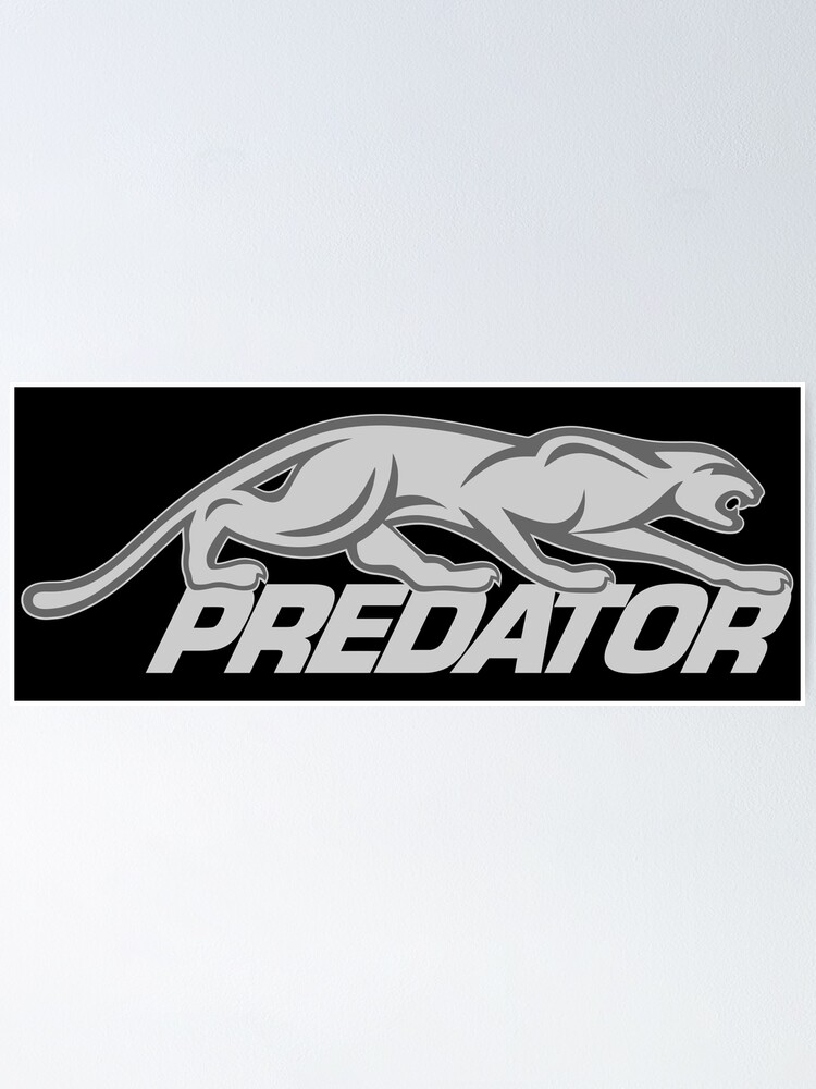 "PREDATOR CUES GRAY LOGO" Poster by diego75bcn | Redbubble