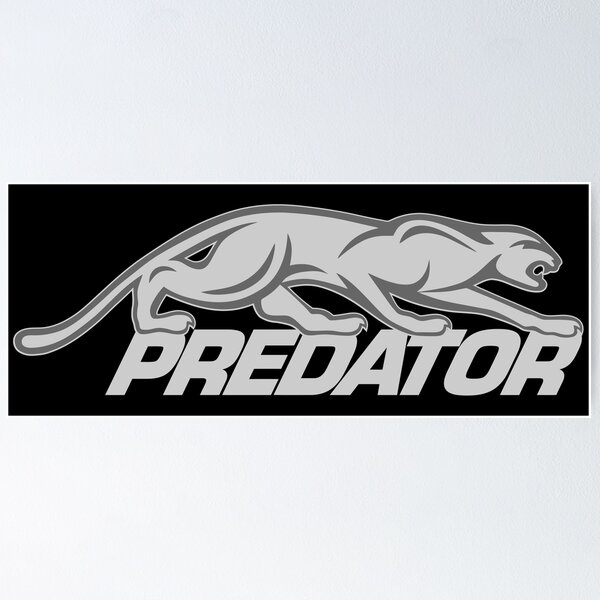 "PREDATOR CUES GRAY LOGO" Poster by diego75bcn | Redbubble