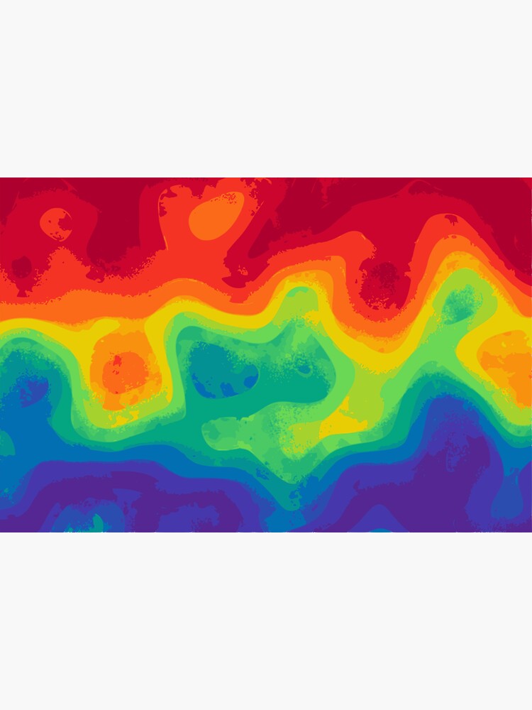 "Rainbow heat map" Sticker for Sale by honeyglot | Redbubble