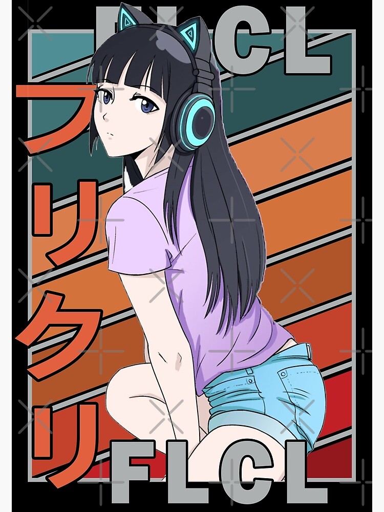 Póster «Hidomi Hibajiri Fooly Cooly Furi Kuri FLCL Diseño de paleta de colores vintage» de ...