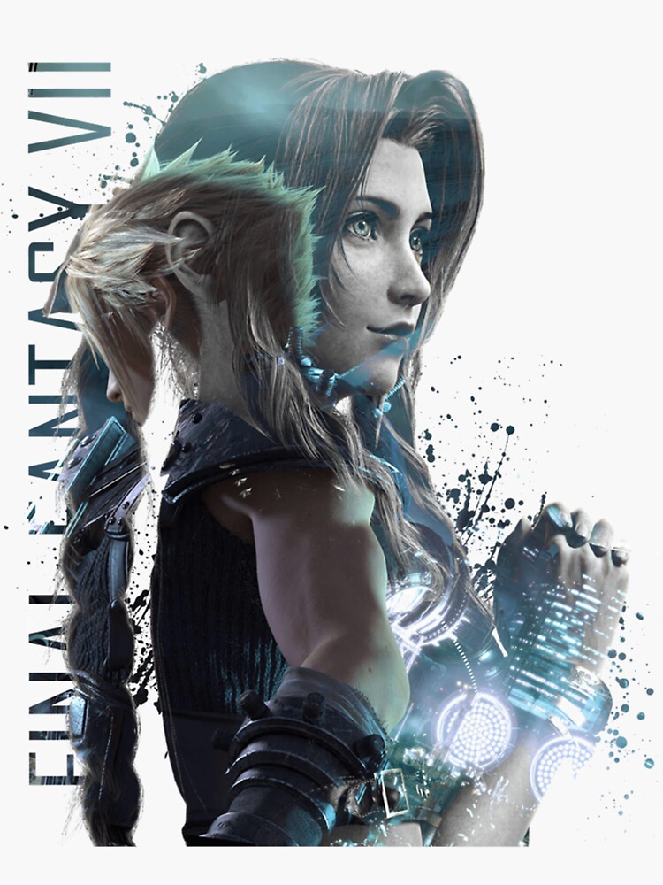 "Aerith - Final Fantasy 7 Design 2 Classic ." Sticker by lanikatheri ...