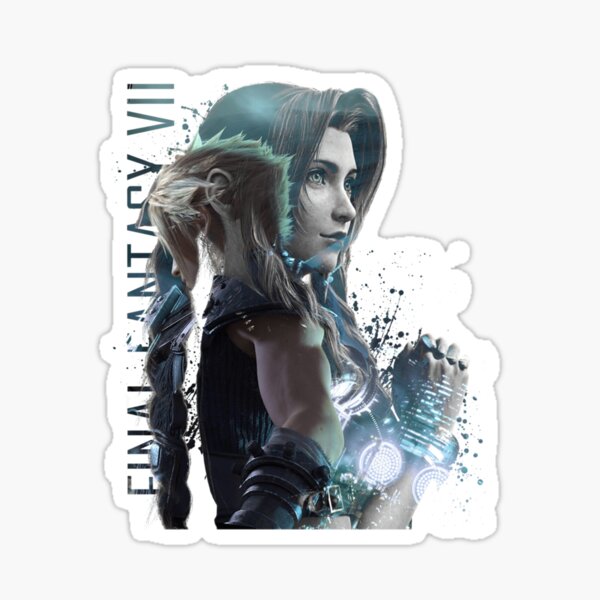 "Aerith - Final Fantasy 7 Design 2 Classic ." Sticker by lanikatheri ...