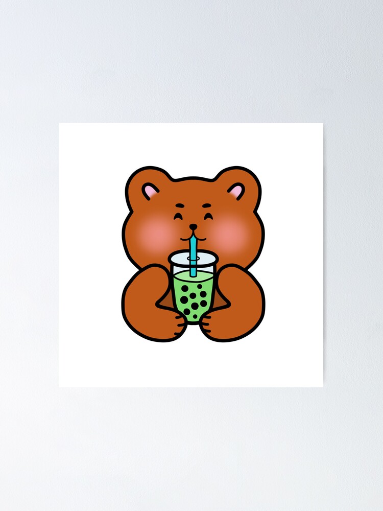 "Boba Bear" Poster for Sale by Slothfulsnuggle | Redbubble
