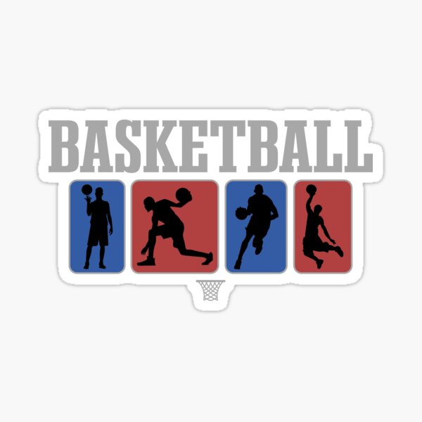 "Basketball Players" Sticker by lujrdesigns | Redbubble