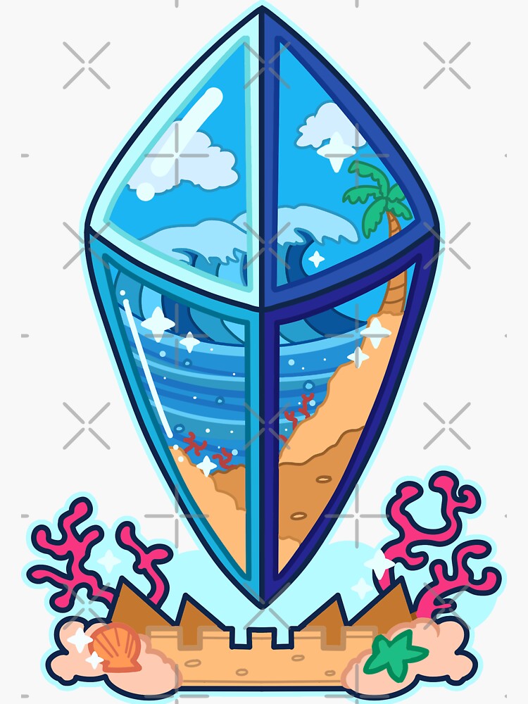 "Ocean Pylon" Sticker by fluxxvector | Redbubble