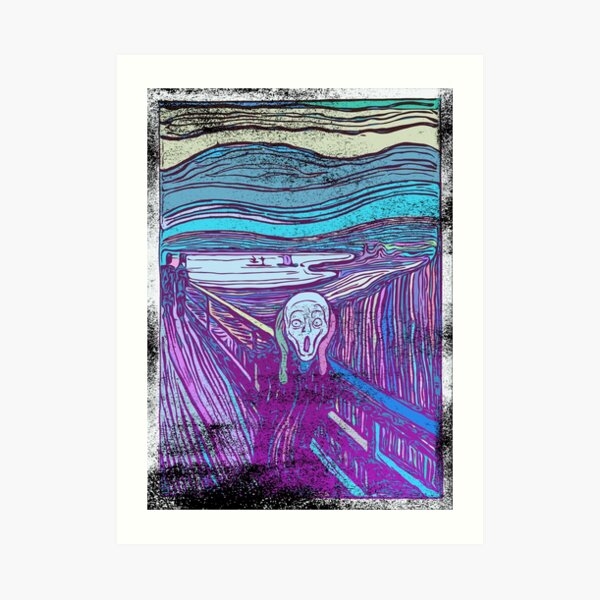 "The Scream by Edvard Munch - Pastel Colors" Art Print for Sale by ...