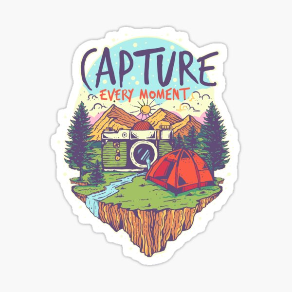 "Capture every Moment" Sticker for Sale by IbeStudios | Redbubble