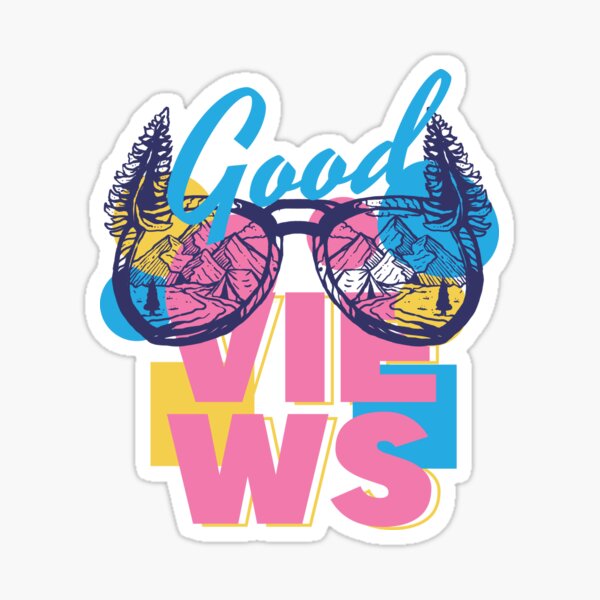 "Good Views" Sticker for Sale by IbeStudios | Redbubble
