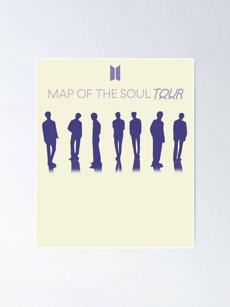 "Map Of The Soul Tour World Tour " Poster for Sale by icecoconut ...