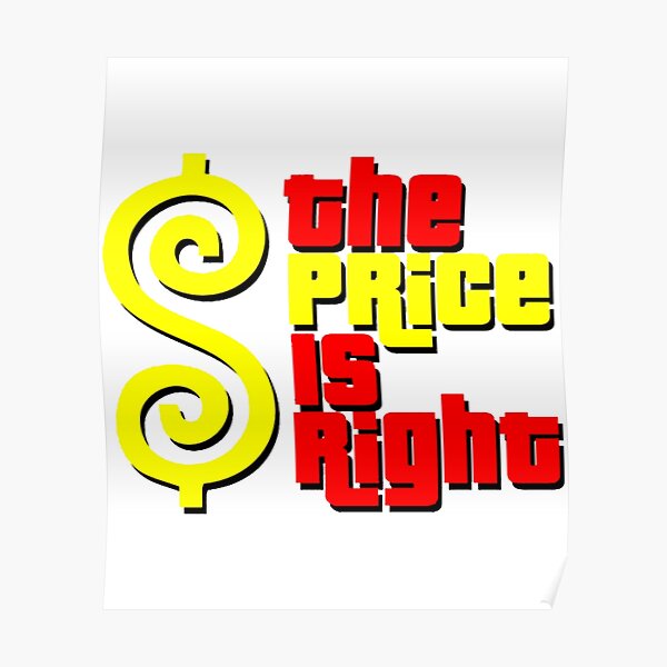 "the price is right show Premium " Poster for Sale by julidesm | Redbubble