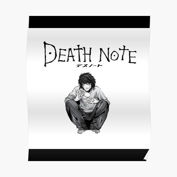 "Death note’s L Poster" Poster for Sale by derekswing1 | Redbubble