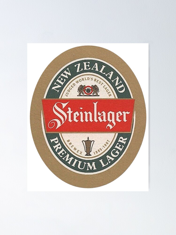 "STEINLAGER" Poster for Sale by peilcrowley | Redbubble