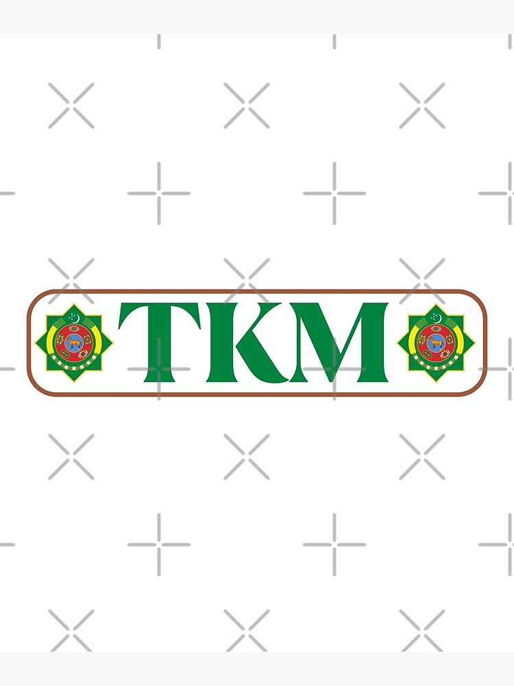 "TKM 3 Letter Code Turkmenistan" Poster by FedSherDesign | Redbubble
