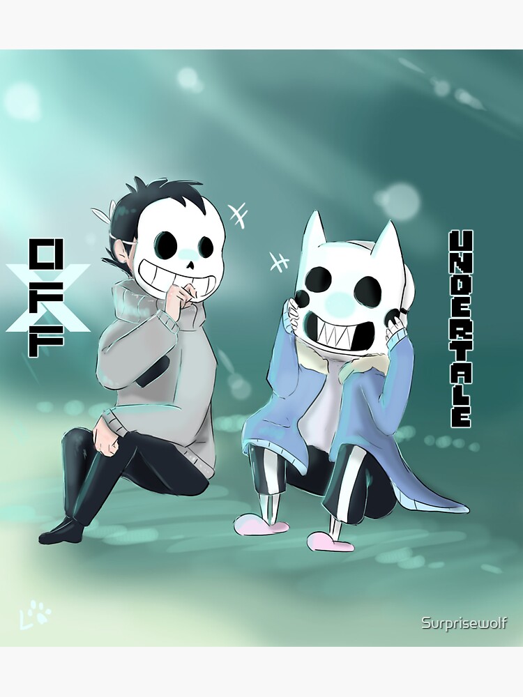 "OFF x Undertale" Sticker for Sale by Surprisewolf | Redbubble