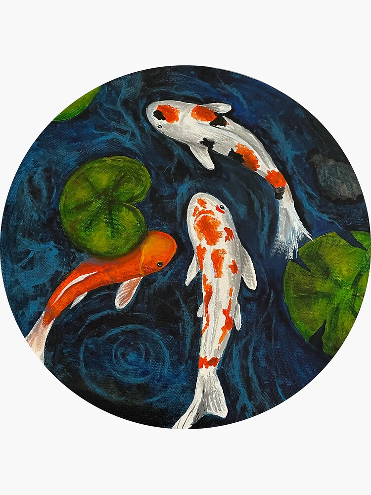 "Koi Family" Sticker by flowerandthings | Redbubble
