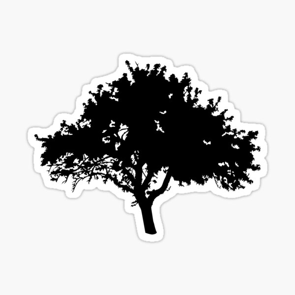 "Tree Silhouette " Sticker by PSteinDesign | Redbubble