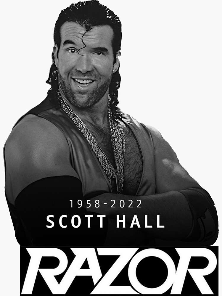 "Razor Ramon Scott Hall Shirt, Memories Razor Ramon" Sticker by ...