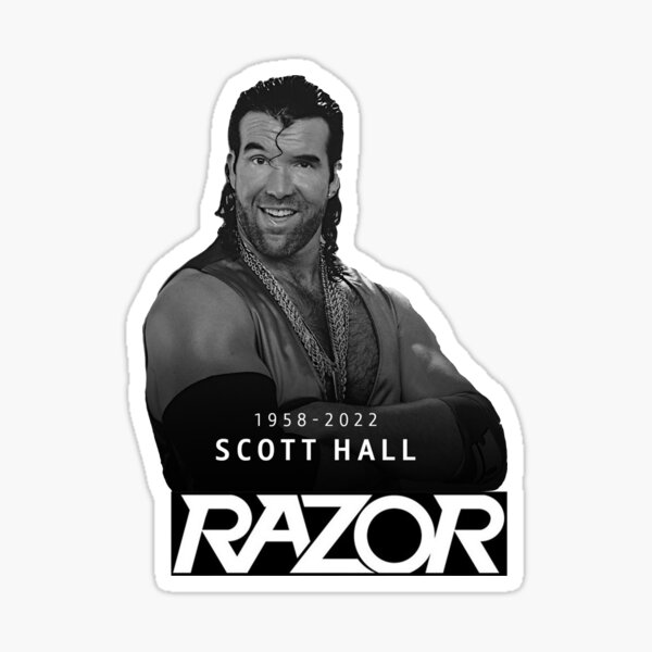 "Razor Ramon Scott Hall Shirt, Memories Razor Ramon" Sticker by ...