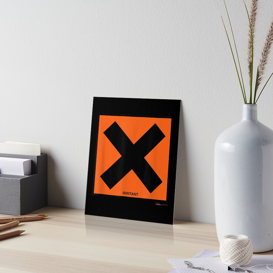 "Irritant Symbol " Art Board Print for Sale by MadadMokila | Redbubble