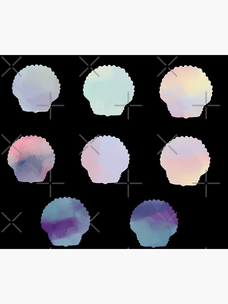 "Aesthetic pastel shells sticker pack" Poster for Sale by jchun | Redbubble