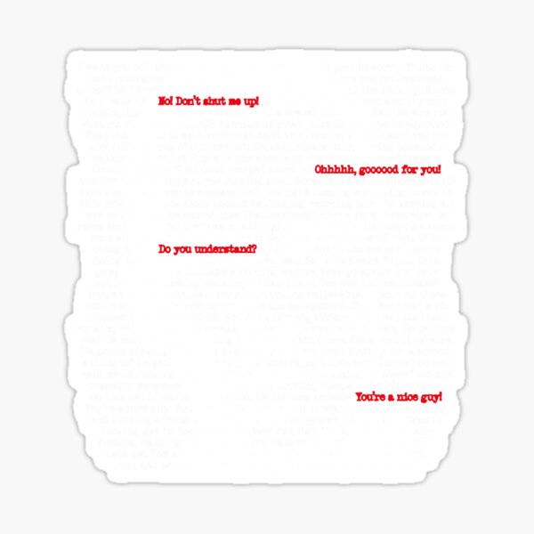 "Christian Bale rant (white version) " Sticker for Sale by nphuan199 ...