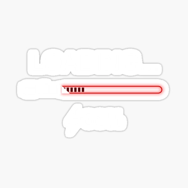 "Lightsaber loading Essential ." Sticker by robinsonhan | Redbubble