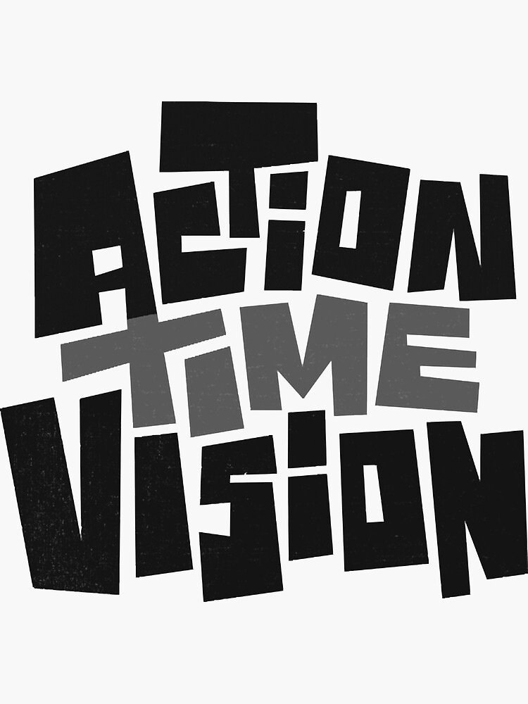 "Action Time Vision " Sticker by gminhthang19 | Redbubble