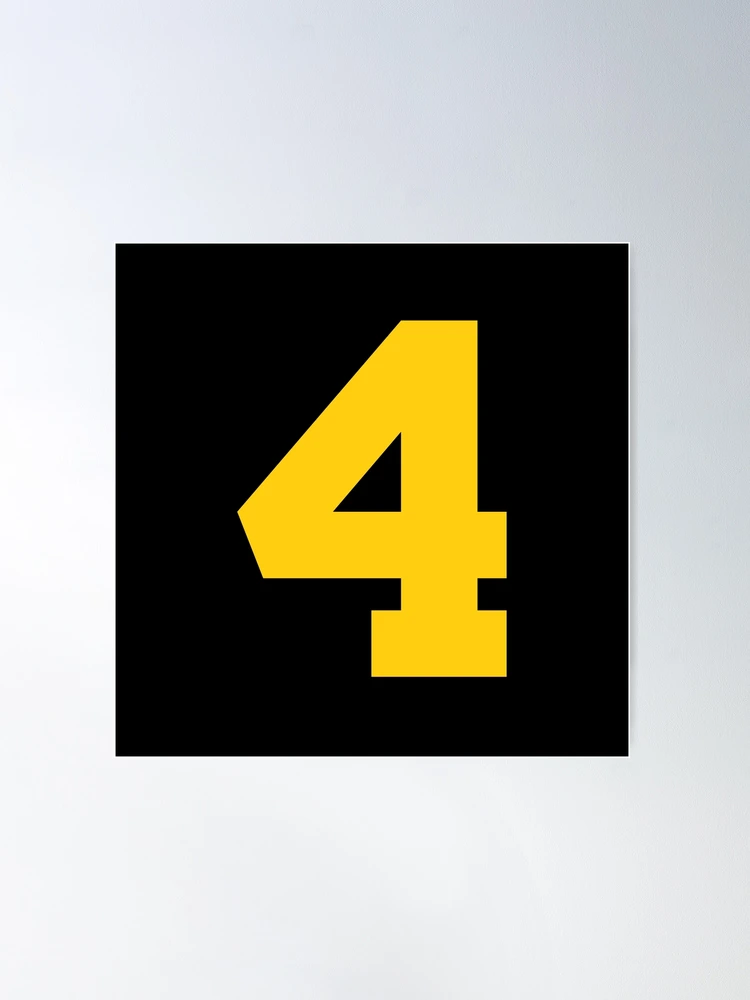 Number 4 Yellow