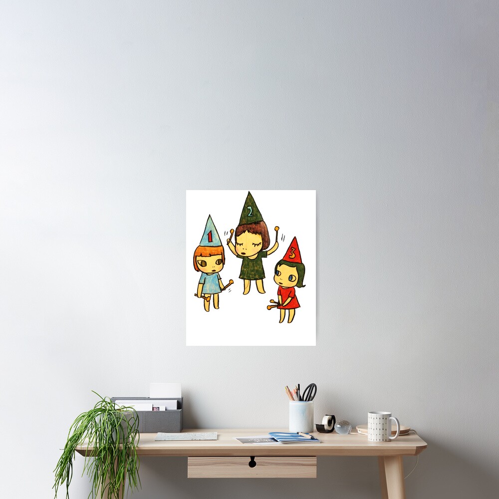 "Yoshitomo Nara Three Little Girl Tshirt - Yoshitomo Nara Three Little ...