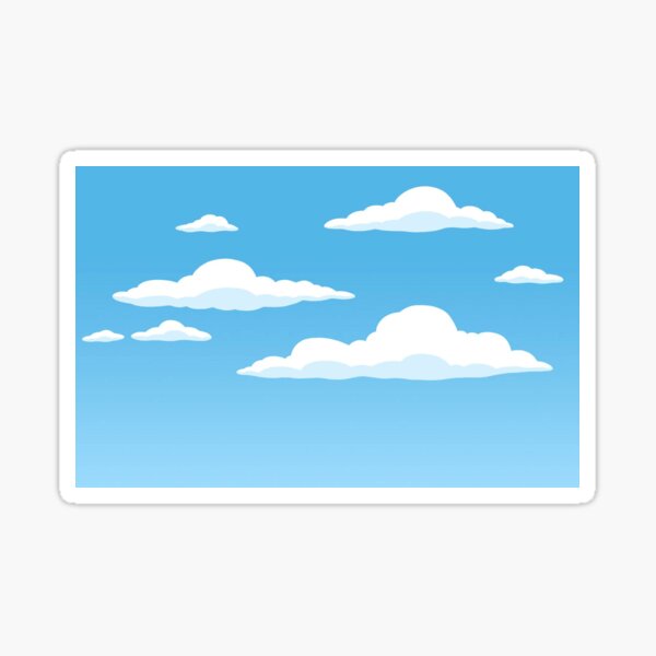 "Simpsons Clouds" Sticker for Sale by JanRezny | Redbubble