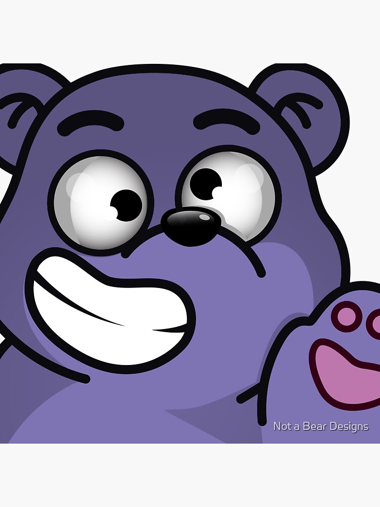 "Derp Bear" Sticker by Nafburger | Redbubble