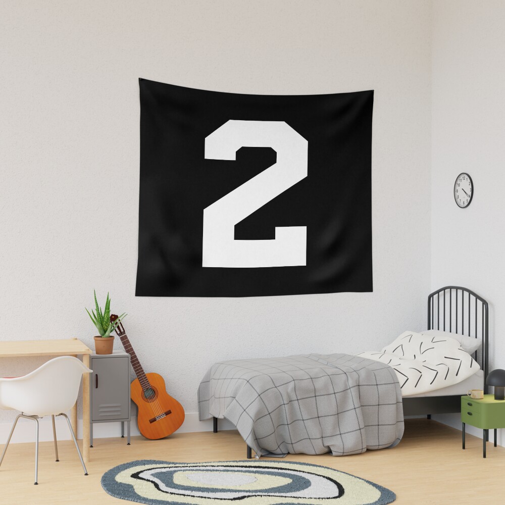 "Number 2, White two, Sports number 2" Poster for Sale by TheCultStuff ...