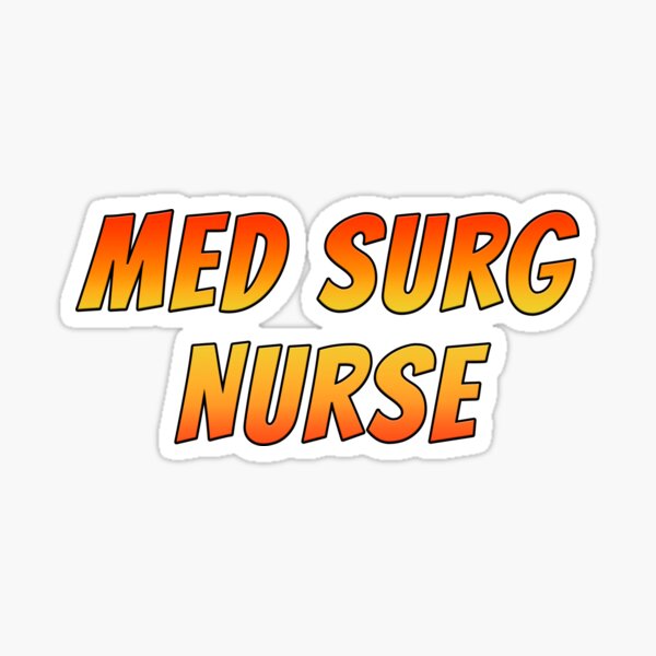 "Med Surg Nurse Cute Comics Style Design - Funny Gift For Med Surg ...
