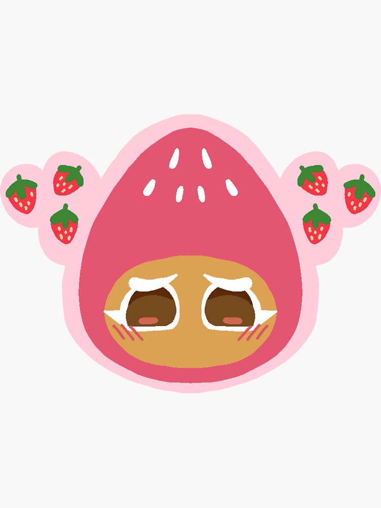 "Strawberry cookie (cookie run kingdom)" Sticker for Sale by ...