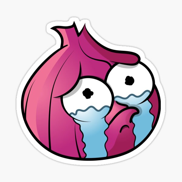"Sad Onion" Sticker by Nafburger | Redbubble