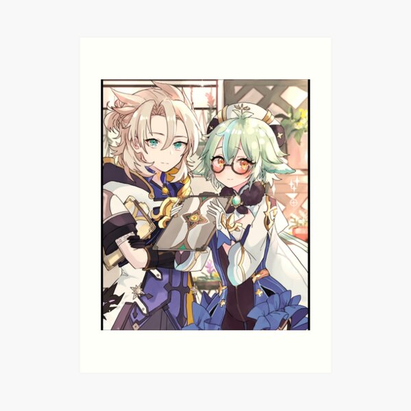 "Albedo and Sucrose Genshin Impact Classic ." Art Print by lanikatheri ...