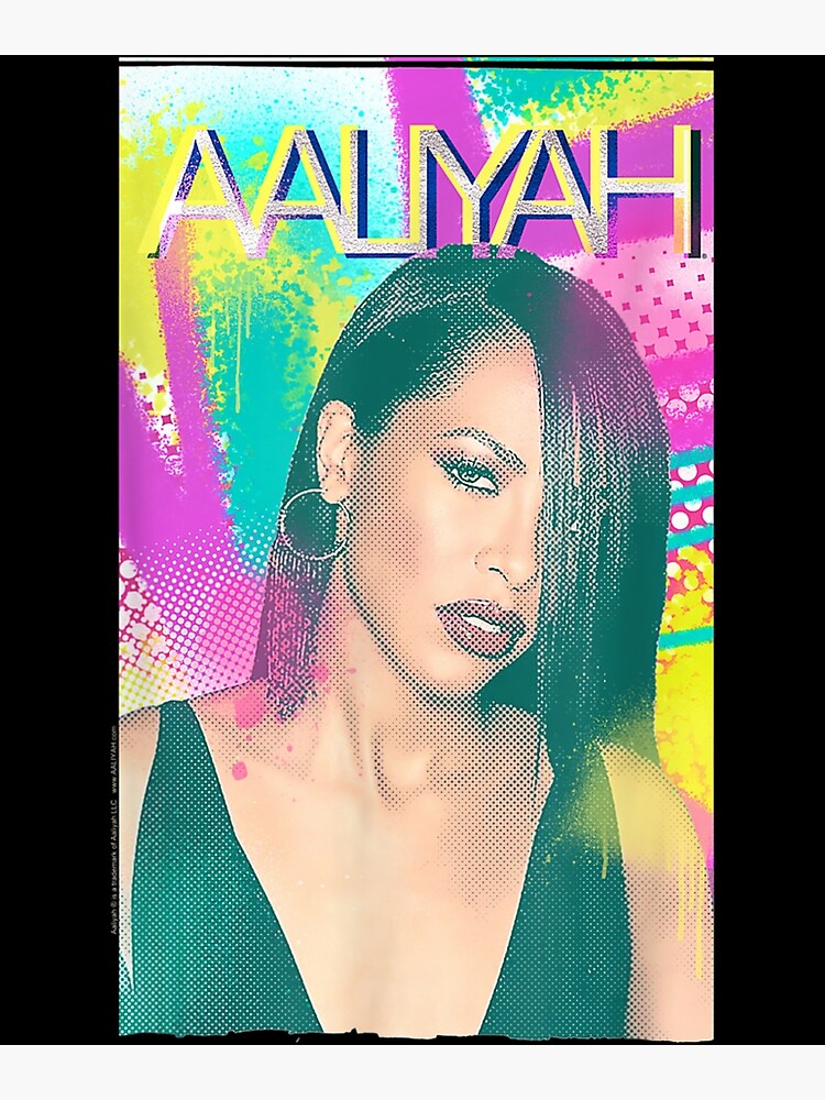 "Aaliyah 90s Color Splash" Poster for Sale by HanmacOkaika | Redbubble