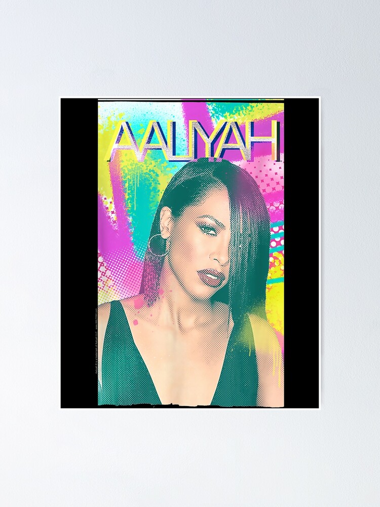 "Aaliyah 90s Color Splash" Poster for Sale by HanmacOkaika | Redbubble
