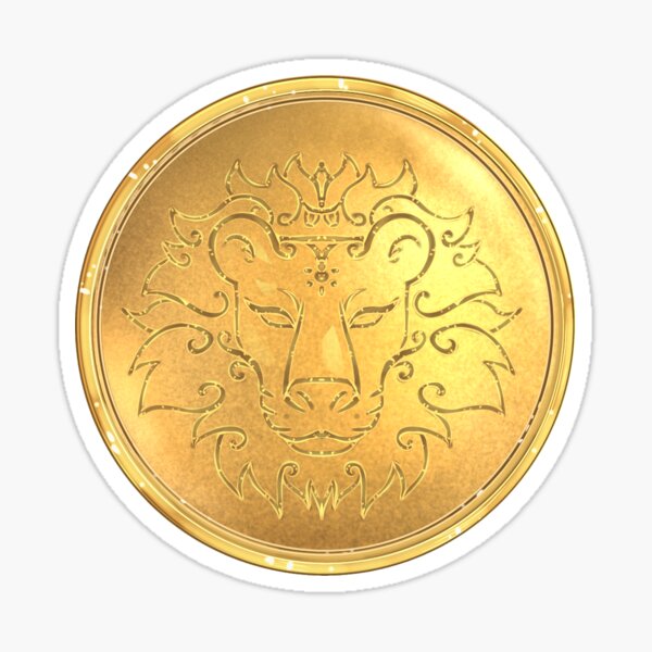 "Leo Zodiac Sign Coin - The traditional Western zodiac - Lion" Sticker ...