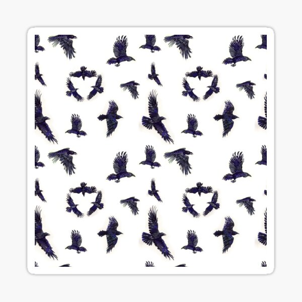 " flock of ravens" Sticker by naktis | Redbubble